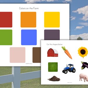 Farm Busy Book - Preschool Printable - Montessori Homeschool - Letter ...