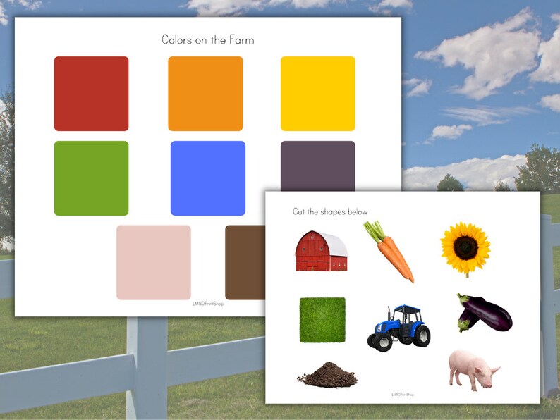 Farm Busy Book Preschool Printable Montessori Homeschool | Etsy