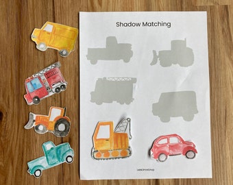 Cars & Trucks Preschool Printable Busy Book Toddler | Etsy