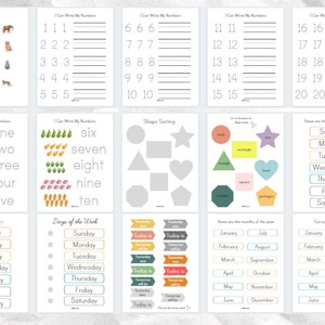 Kindergarten Printable Math Busy Book - Addition Subtraction Patterns ...