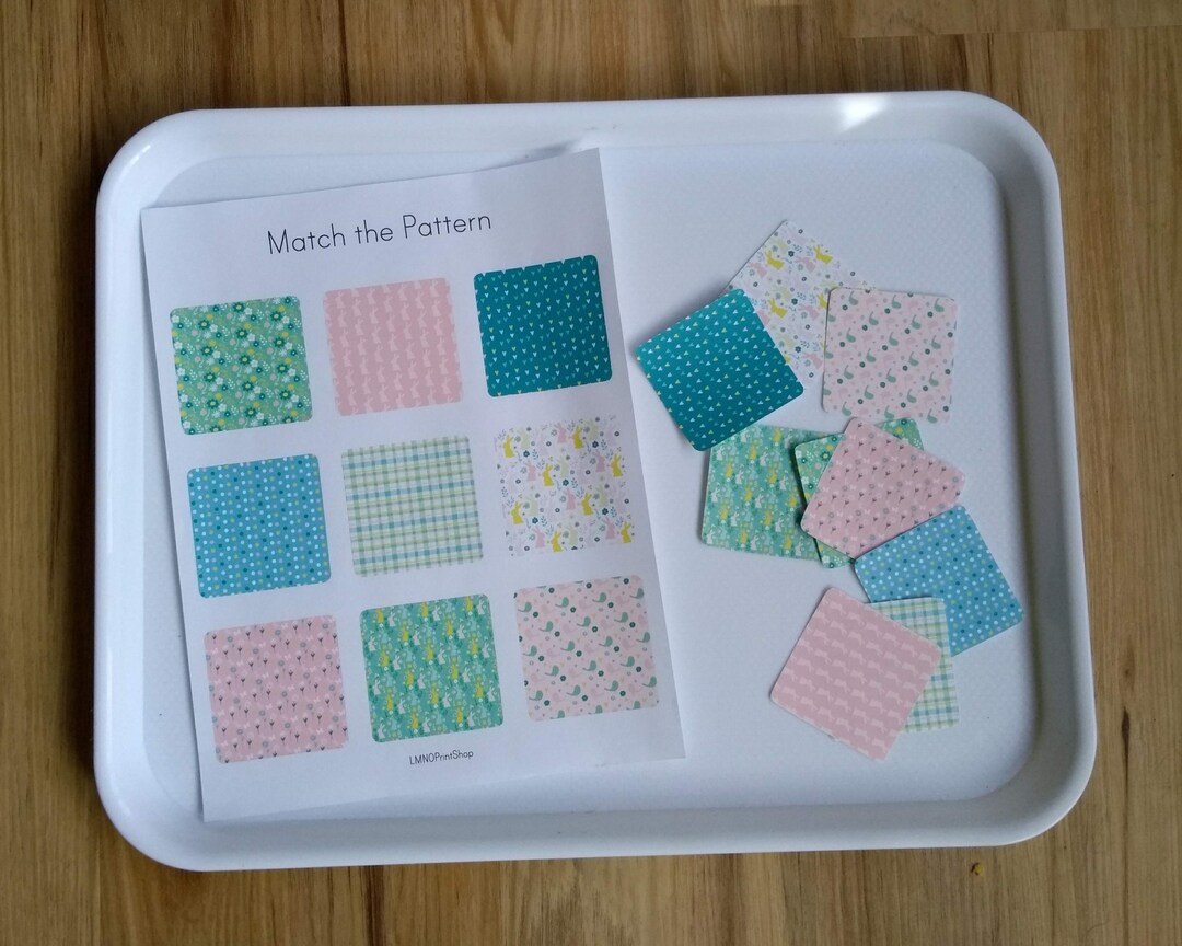 Easter Pattern Matching - Busy Book Bag - Sorting Toddler Preschool ...