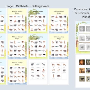 African Animal Busy Book Binder Learning MEGA Bundle - Worksheets ...