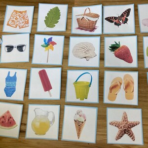 Summer Shadow Matching Cards - Montessori Printable - Preschool Toddler ...