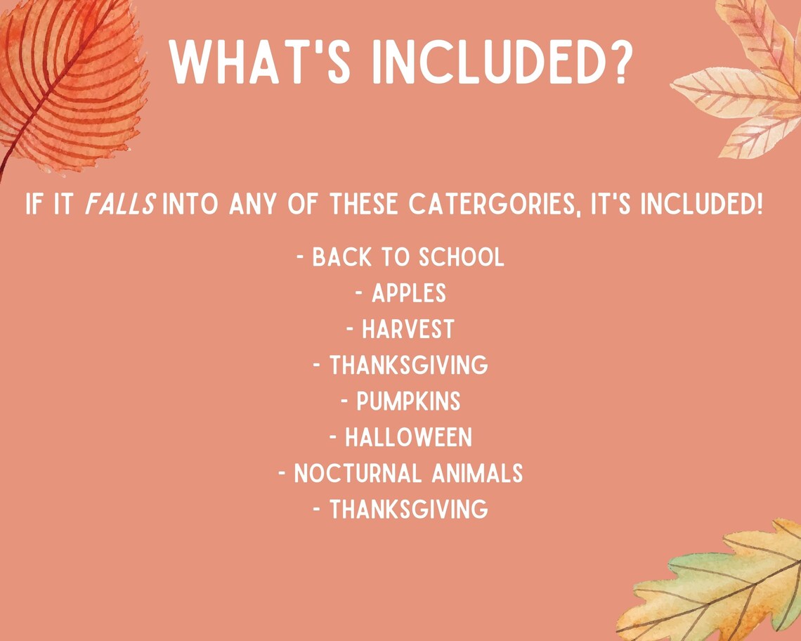 FALL BUNDLE - Autumn Preschool Homeschool - Busy Book Printable ...