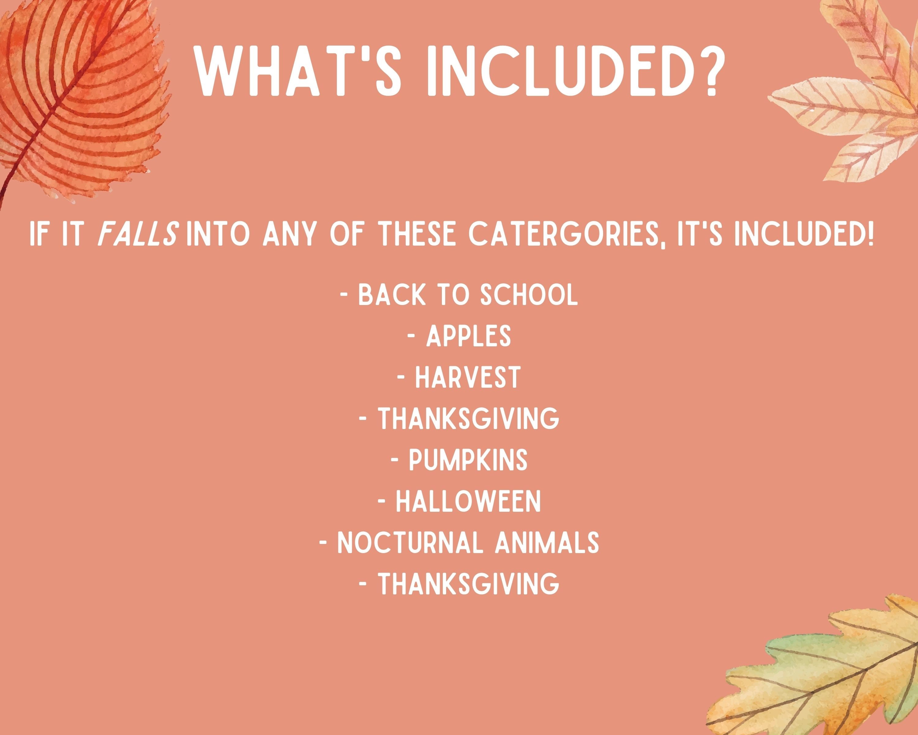 FALL BUNDLE Autumn Preschool Homeschool Busy Book - Etsy