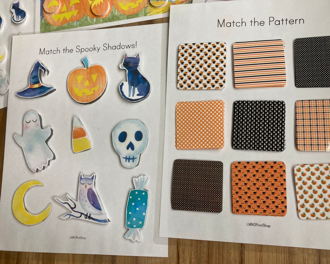 Halloween Learning Binder Preschool Busy Book Autumn Fall | Etsy