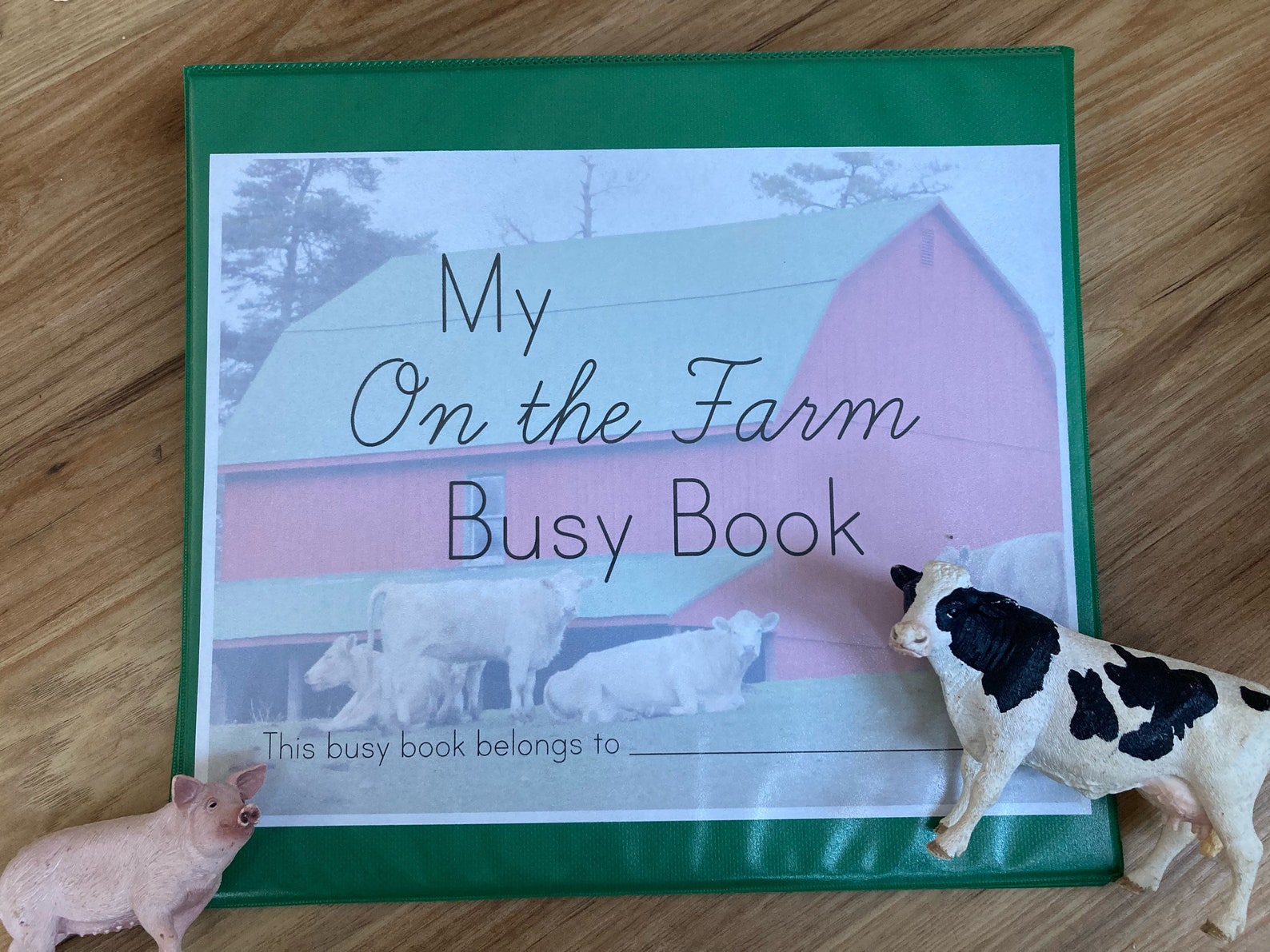 Farm Busy Book - Preschool Printable - Montessori Homeschool - Letter ...