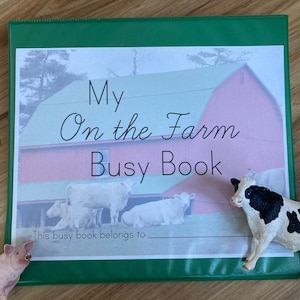 Farm Busy Book - Preschool Printable - Montessori Homeschool - Letter ...