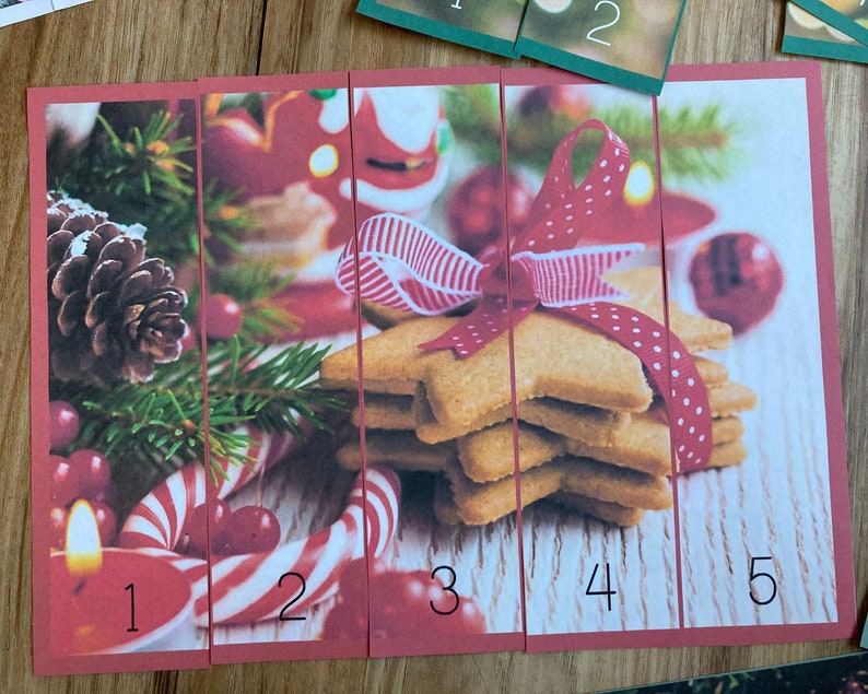 Christmas Counting Puzzles 1-10 Preschool Printable Number - Etsy