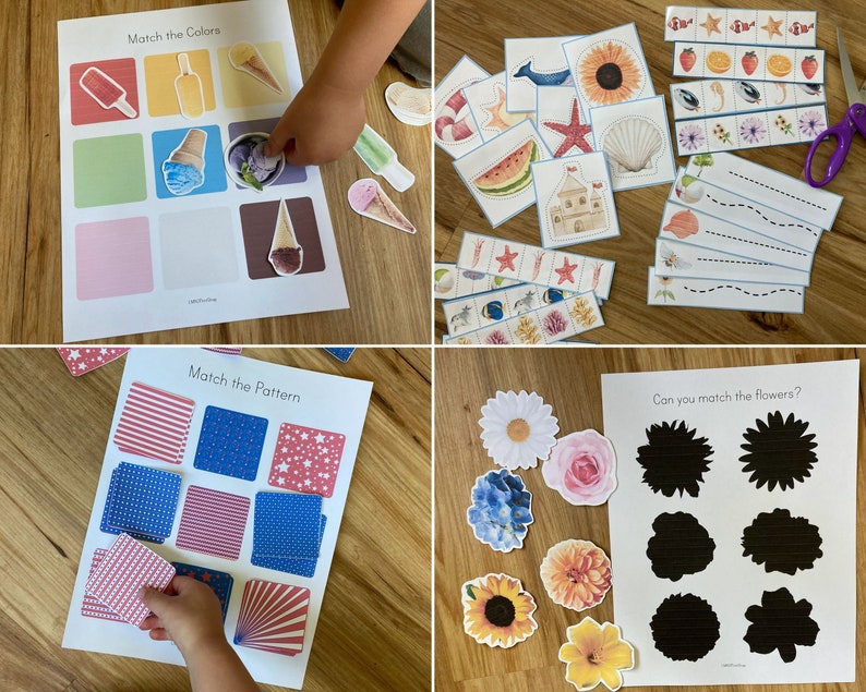 Summer Bundle Busy Book Learning Binder Preschool - Etsy