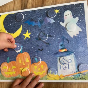 Halloween Busy Book Activity - Preschool Printable - Toddler Game ...