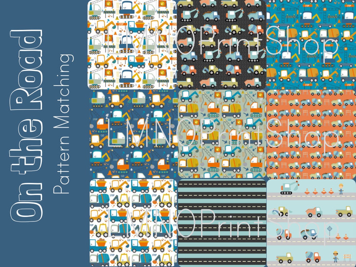 Cars & Trucks Pattern Matching Toddler Preschool Colors - Etsy