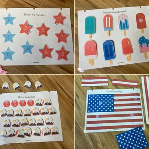 July 4th United States Busy Book - Learning Binder File Folder ...