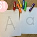 Simple Alphabet Outline Coloring Worksheets - Toddler Preschool ...