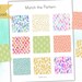 Pattern Matching Busy Book Binder Activity Page Toddler Preschool ...