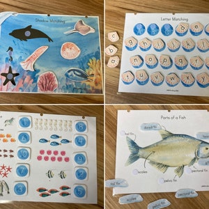 Ocean Busy Book - Preschool Printable - Summer Learning Binder - Ocean ...