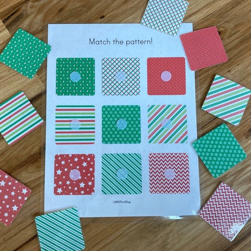 SNOWFLAKE Matching Busy Book Activity Preschool Toddler - Etsy