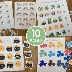 Saint Patricks Days Busy Book - Printable Preschool Activities ...