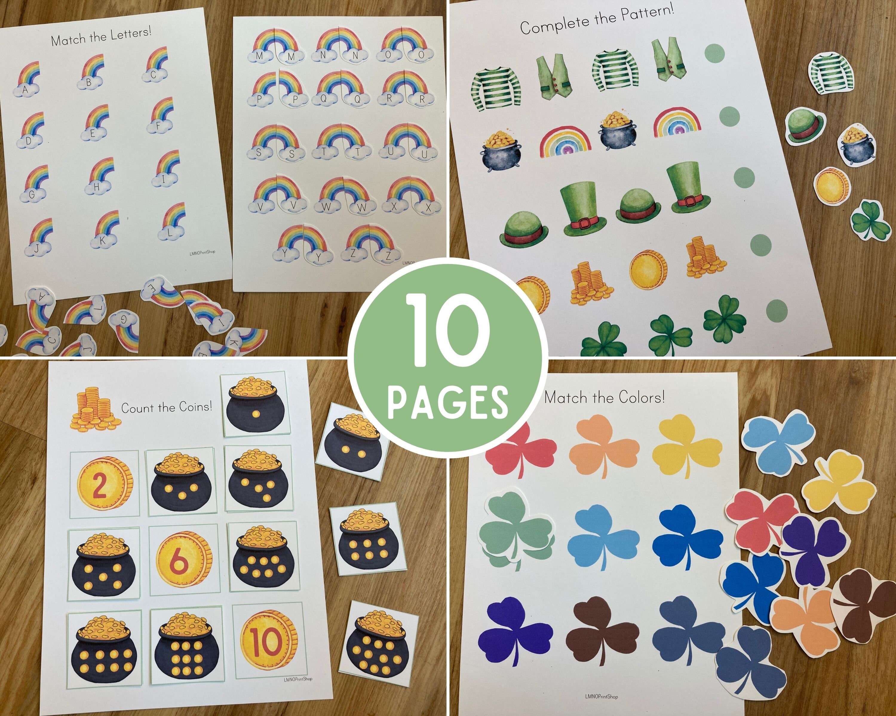 Saint Patricks Days Busy Book - Printable Preschool Activities ...