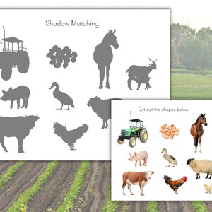 Farm Busy Book - Preschool Printable - Montessori Homeschool - Letter ...