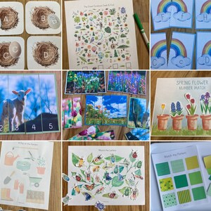 SPRING Preschool MEGA Growing Bundle - Printable Kids Games - Busy Book ...