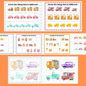 Busy Book Binder - Cars, Trucks Firetruck Construction BUNDLE ...
