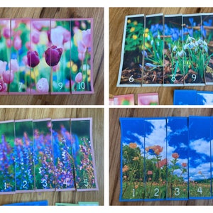 Spring 1-10 Puzzles - Preschool Counting Printable - Toddler Math ...