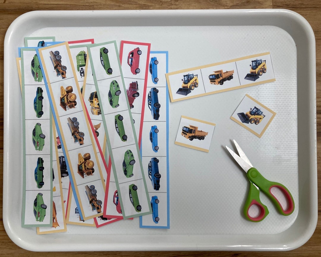 Transportation Cutting Strips - Cars Trucks Vehicles - Preschool ...