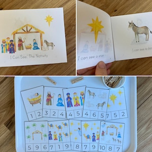 Nativity Busy Book - Preschool Christmas Printable - Advent Calendar ...