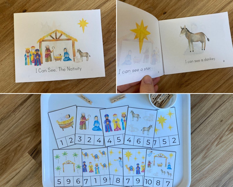 Nativity Busy Book Preschool Christmas Printable Advent - Etsy