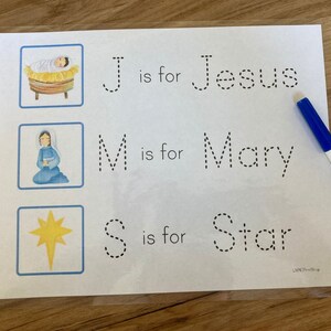 Nativity Line Tracing - Christmas Pre-writing Practice - Busy Book ...