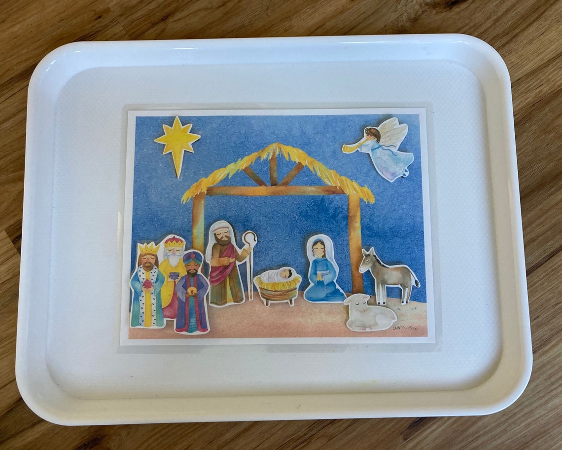 Nativity Scene Busy Book Preschool Printable Activity Christmas Shadow ...