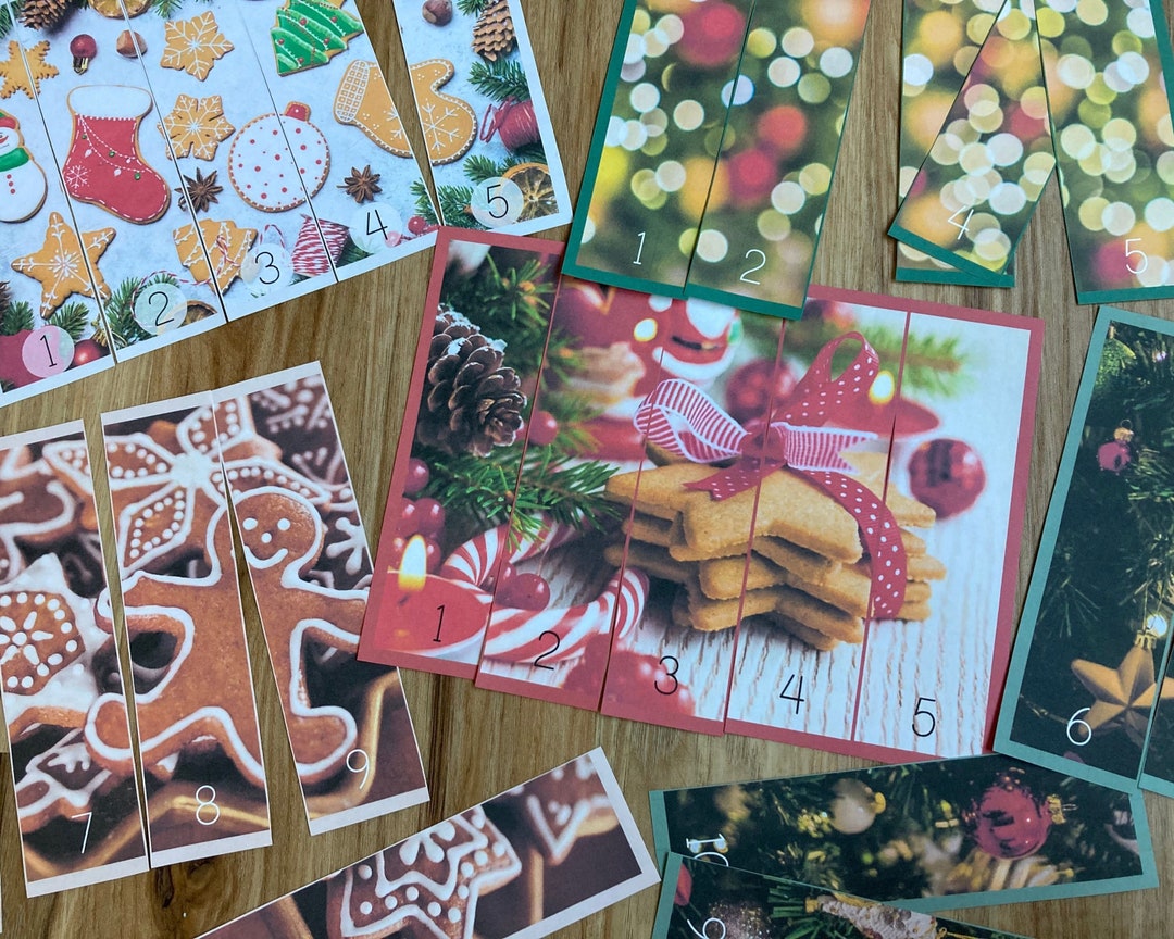 Christmas Counting Puzzles - 1-10 Preschool Printable - Number Order ...