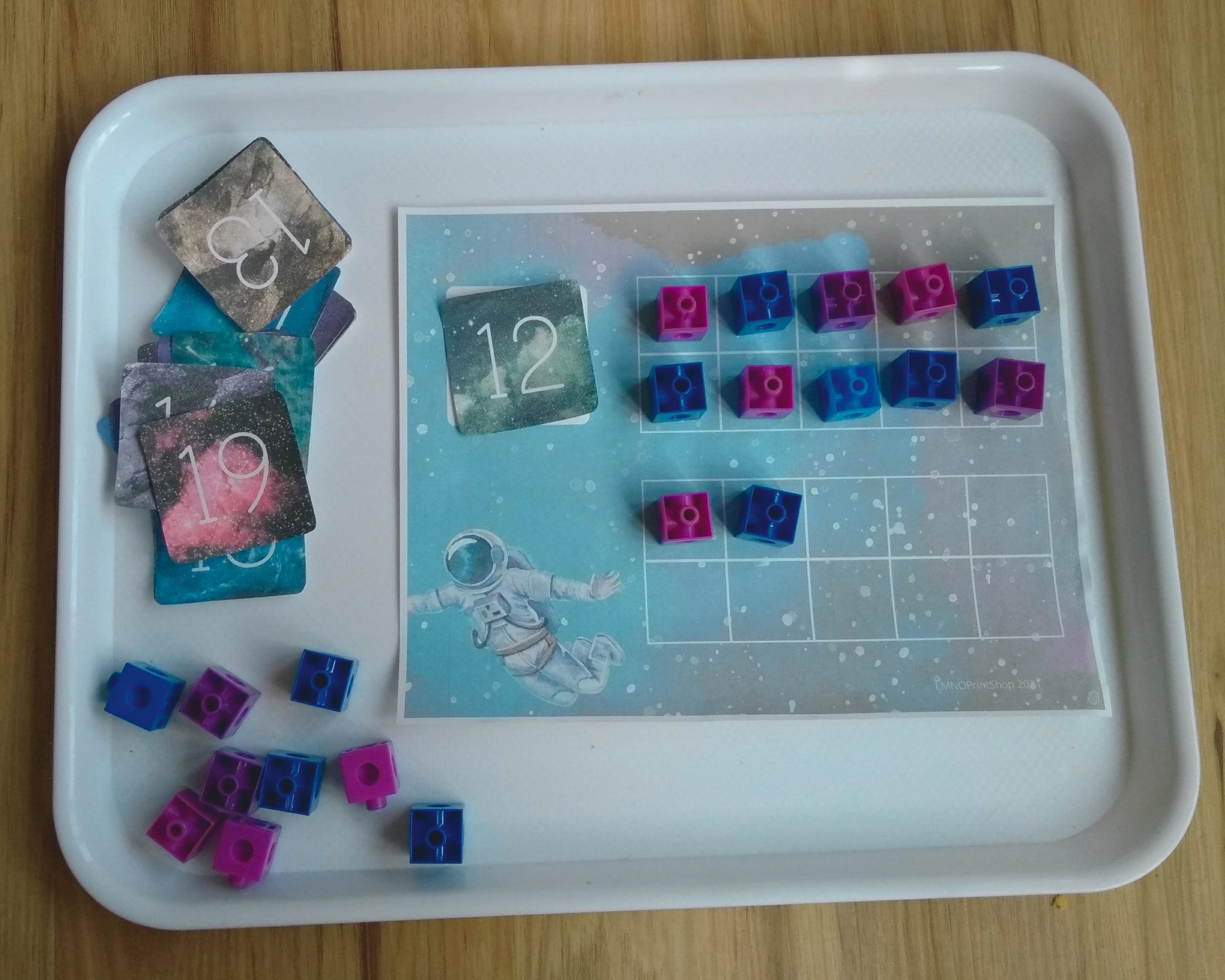 1-20 Counting Mat - Math Numbers Outer Space Science - Preschool ...