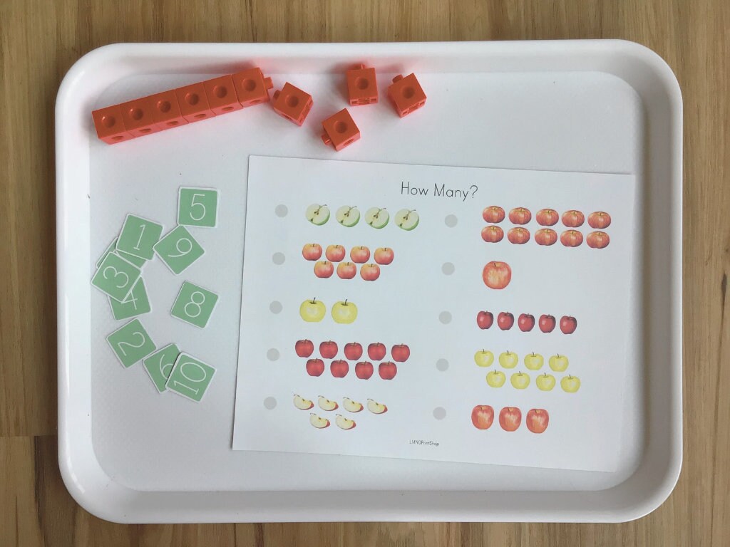 Apple Preschool Bundle Fall Nature Montessori Busy Book | Etsy