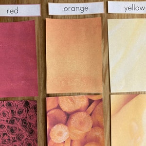 Color Matching Cards - Baby Toddler Montessori Decor - Classroom ...