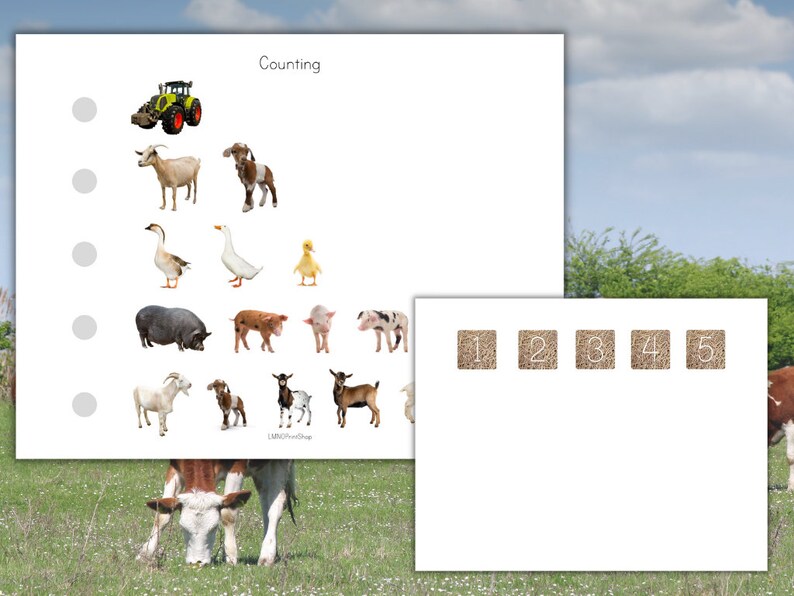 Farm Busy Book Preschool Printable Montessori Homeschool | Etsy