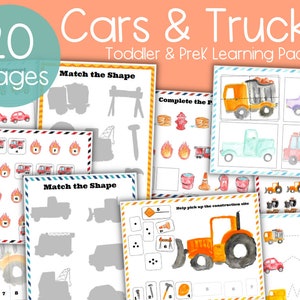 Busy Book Binder - Cars, Trucks Firetruck Construction BUNDLE ...