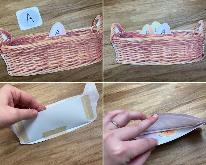 Easter Basket Alphabet Egg Matching Montessori Hands on - Etsy