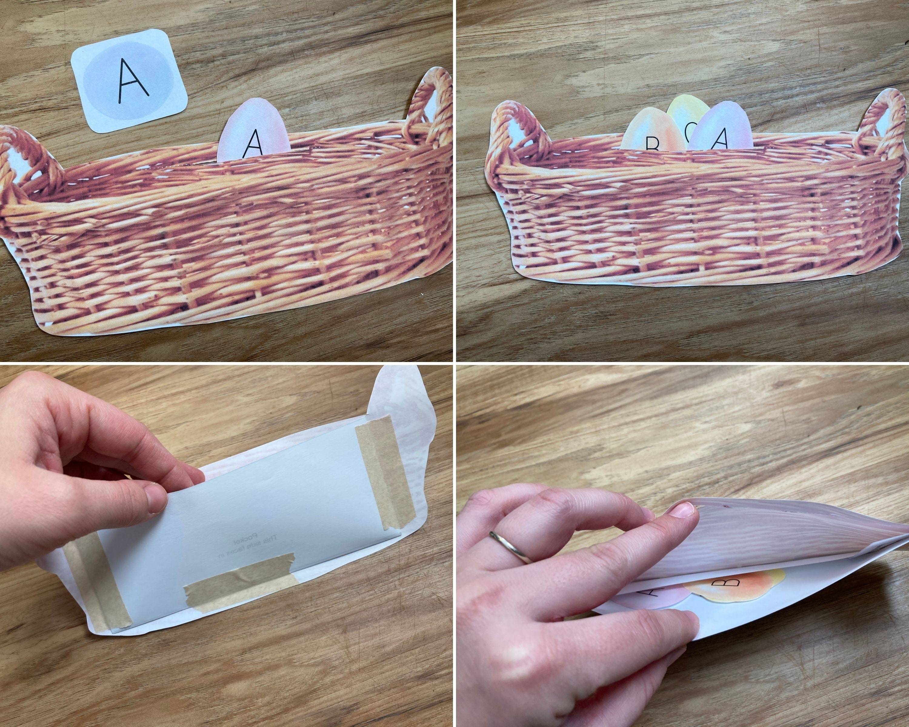 Easter Basket Alphabet Egg Matching - Montessori Hands on Activity ...