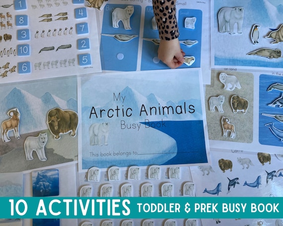 Arctic Polar Animals Printable Busy Book Winter Learning | Etsy