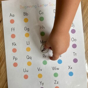 Beginning Initial Letter Sounds - Busy Book Page - Preschool Alphabet ...