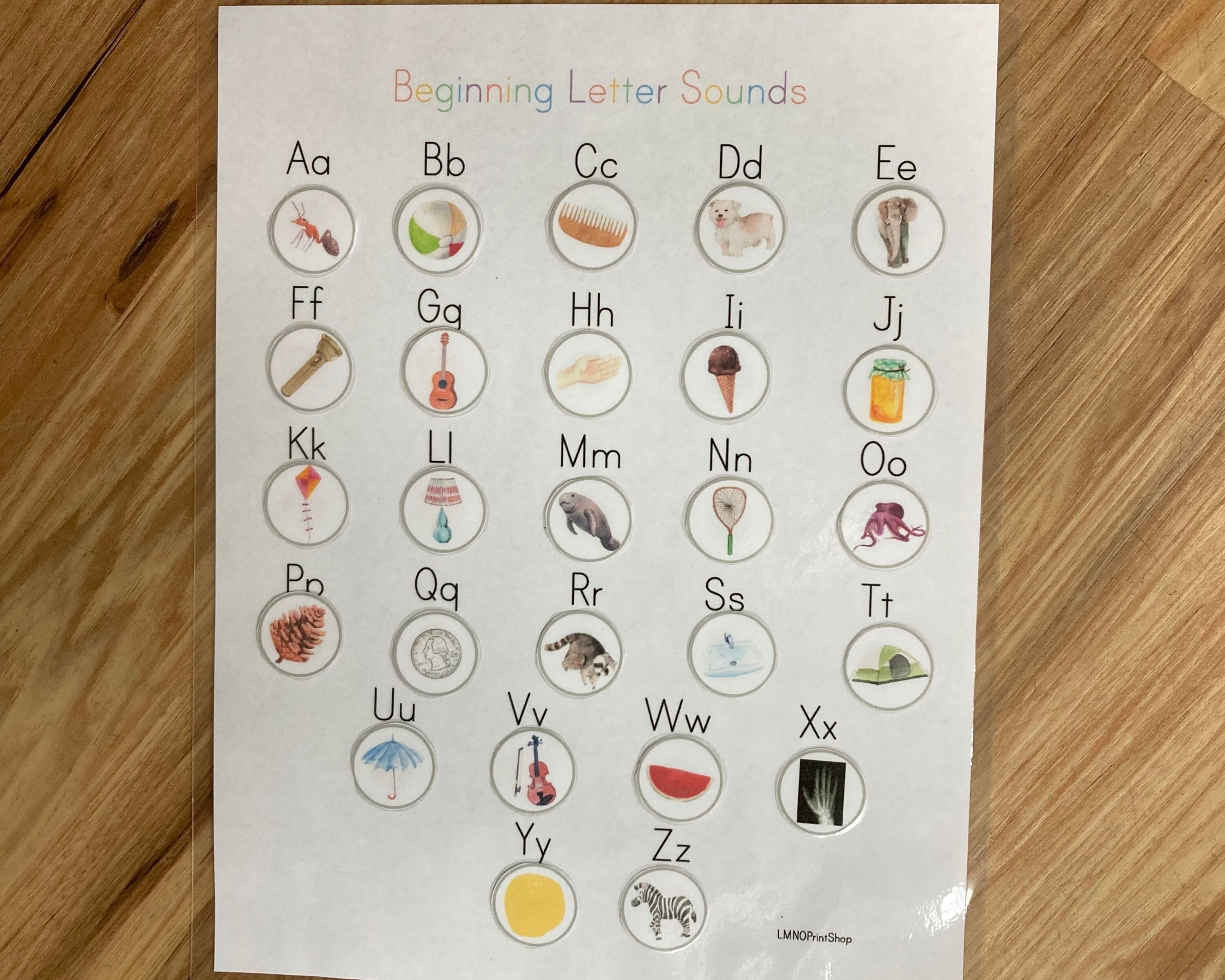 Beginning Initial Letter Sounds Busy Book Page Preschool - Etsy