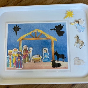 Nativity Learning Binder - Toddler Preschool Busy Book - Christmas ...