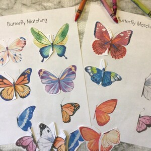 Butterfly Symmetry Match - Preschool Printable Busy Binder - Montessori ...