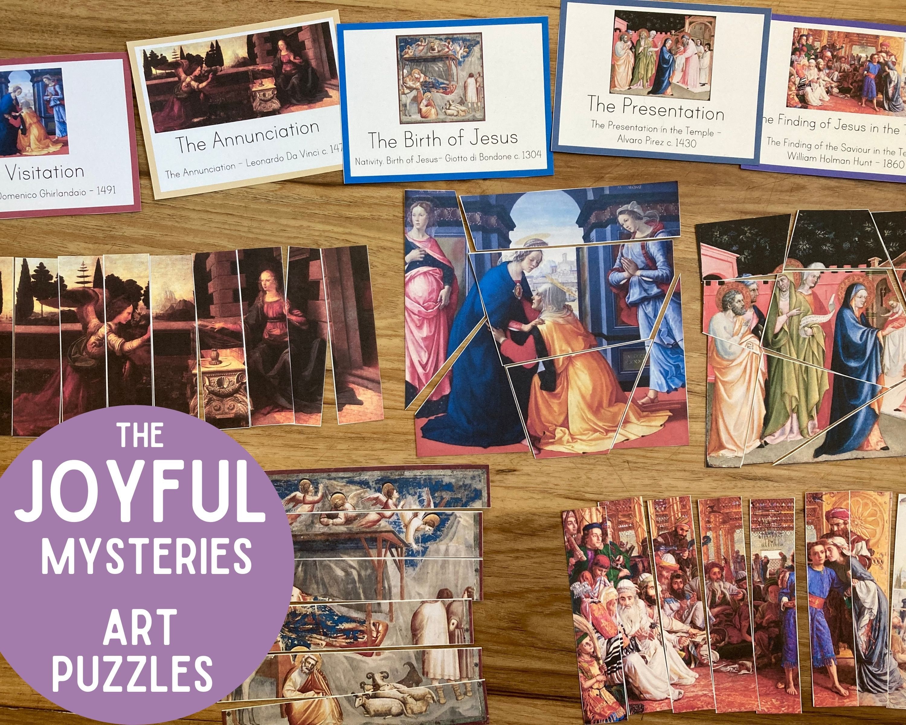 Joyful Mysteries Printable Kids Rosary Activity Catholic - Etsy