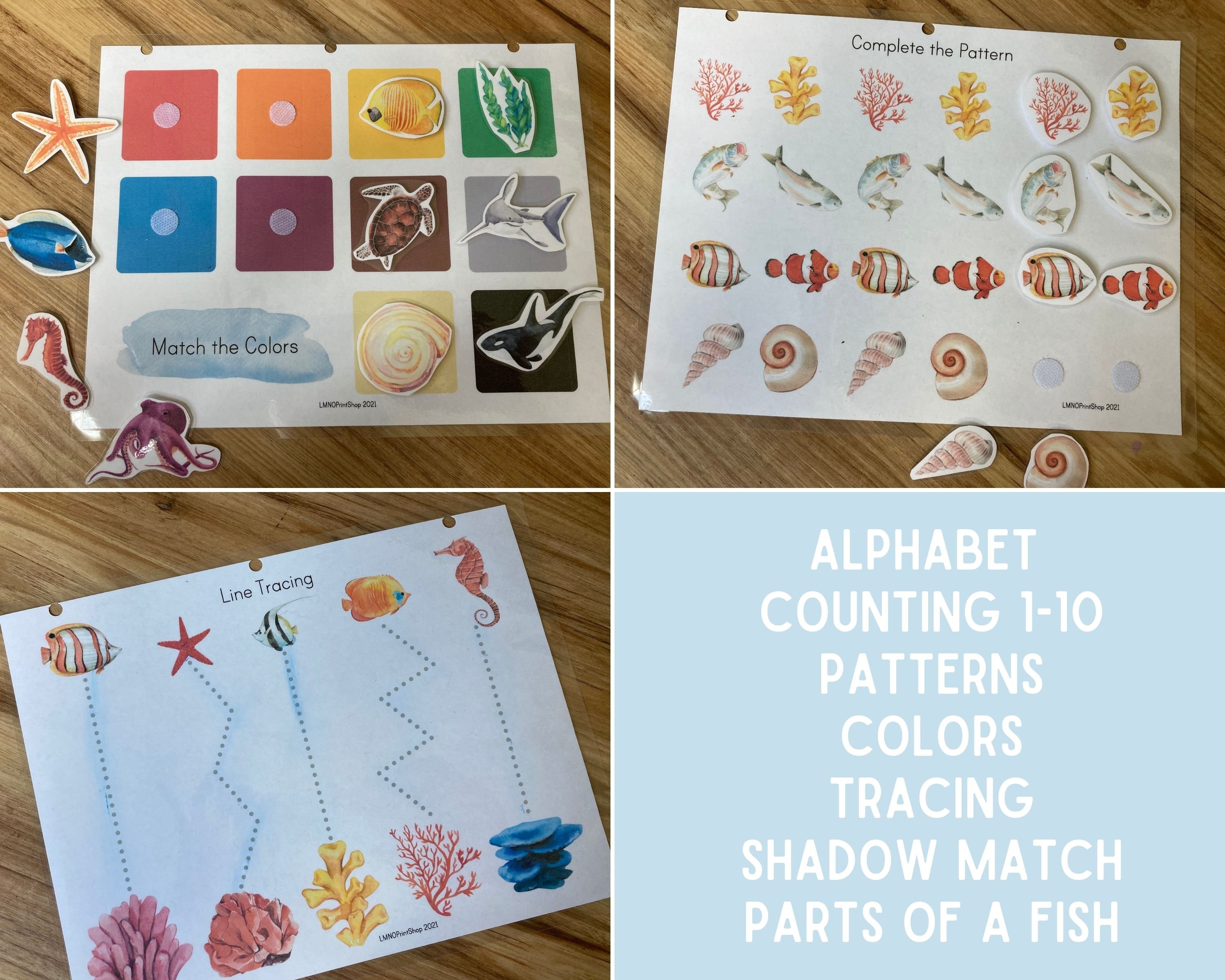 Ocean Busy Book Preschool Printable Summer Learning Binder | Etsy