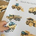 Truck Matching Preschool Printable Construction Busy Book | Etsy