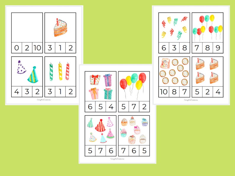 BIRTHDAY Busy Book Binder Bundle Letter & Number Matching | Etsy