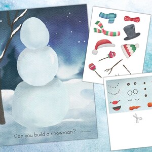 Build a Snowman - Winter Busy Book - Christmas Learning Binder ...